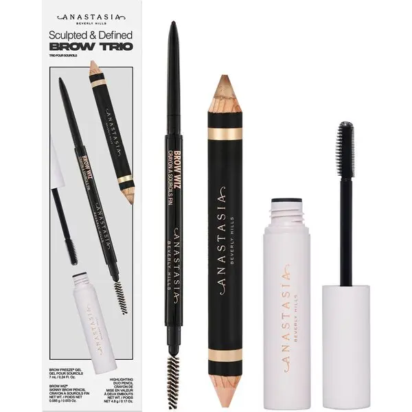 ANASTASIA BEVERLY HILLS Sculpted & Defined Brow Trio Set $75 Value - Dark Brown