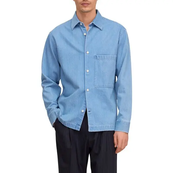 Nn07 Freddy Denim Shirt - Blue Denim