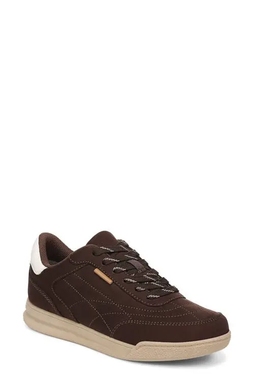 Dr. Scholl'S Throwback Lace Sneaker - Dark Umber
