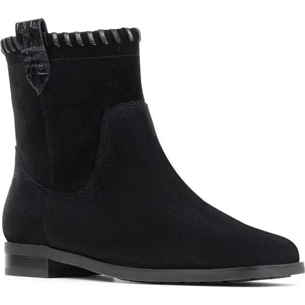DONALD PLINER Karter Whipstitch Western Bootie - Black