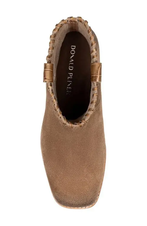 DONALD PLINER Karter Whipstitch Western Bootie - Saddle