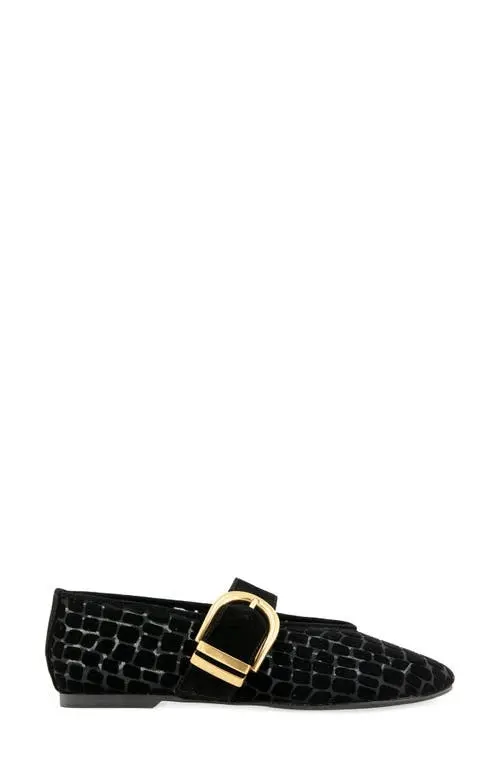 KENNETH COLE Tamarra Mary Jane Flat - Black Mesh