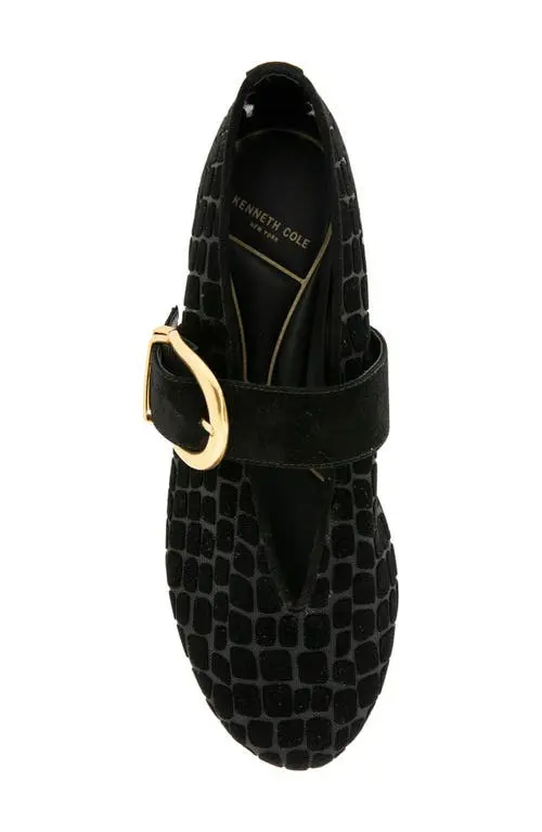 KENNETH COLE Tamarra Mary Jane Flat - Black Mesh