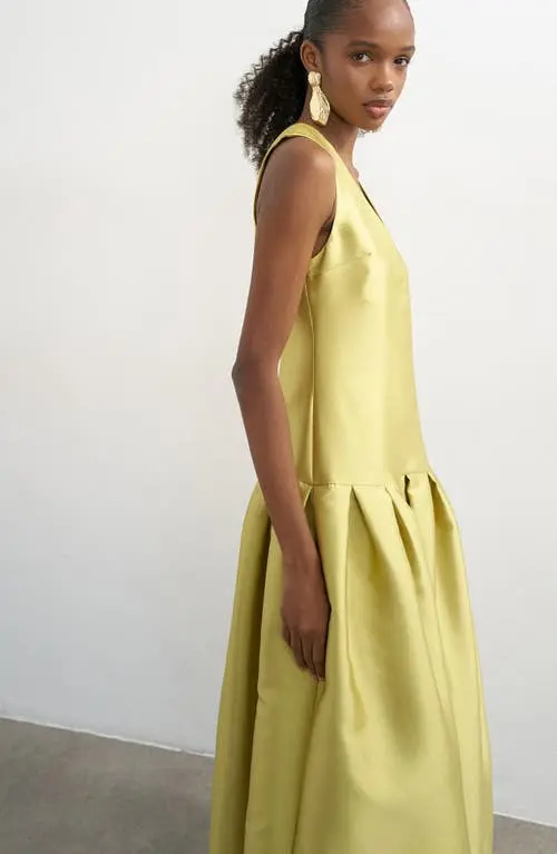 Topshop Drop Waist Sleeveless Dress