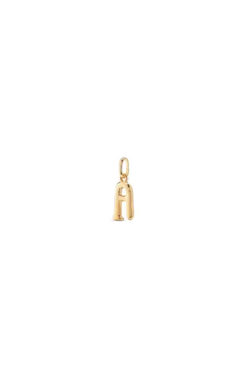 UNODE50 18k -plated Letter A Charm