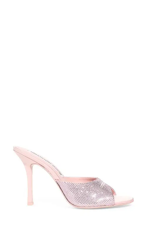 Alexander Wang Cher Crystal Logo Sandal