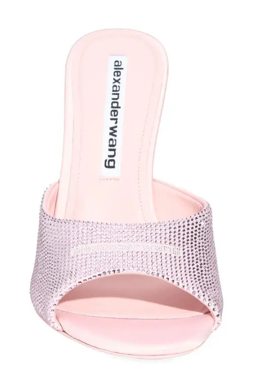Alexander Wang Cher Crystal Logo Sandal
