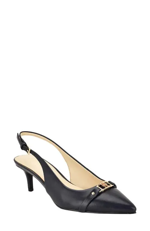 Tommy Hilfiger Slingback Pointed Toe Pump - Marine