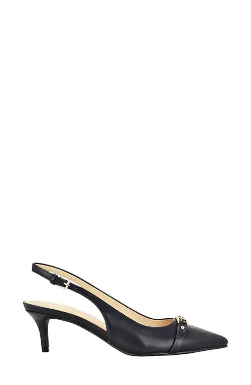 Tommy Hilfiger Slingback Pointed Toe Pump - Marine