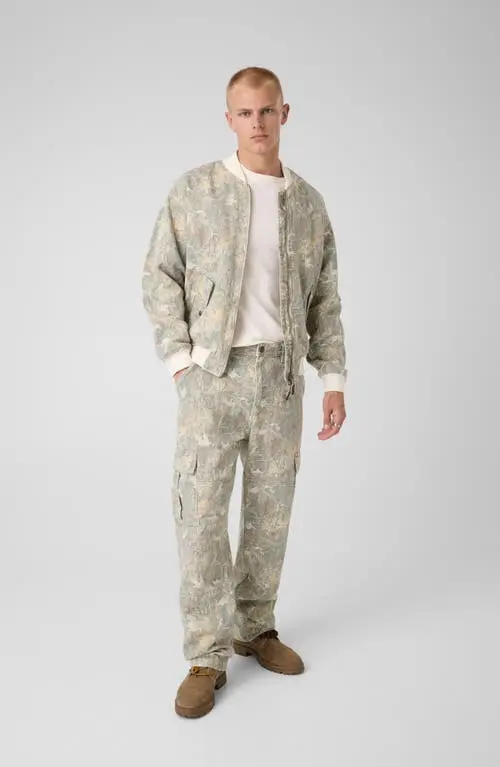 Guess Camo Canvas Bomber Jacket