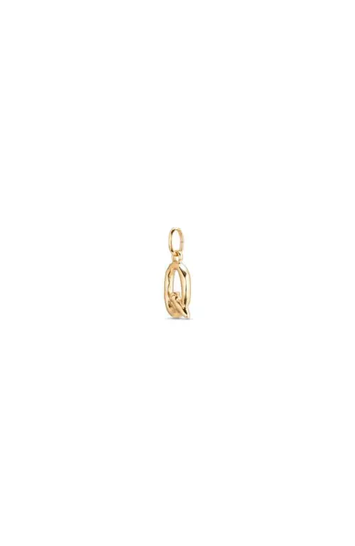 UNODE50 18k -plated Letter Q Charm