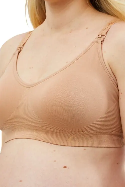 CAKE MATERNITY Rock Candy Seamless Padded Luxury Nursing Bra - Mocha