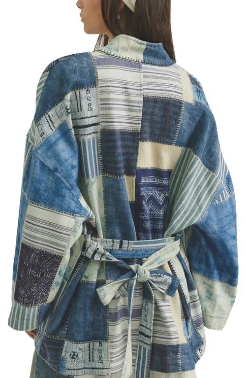 Free People Evie Cotton Patchwork Kimono