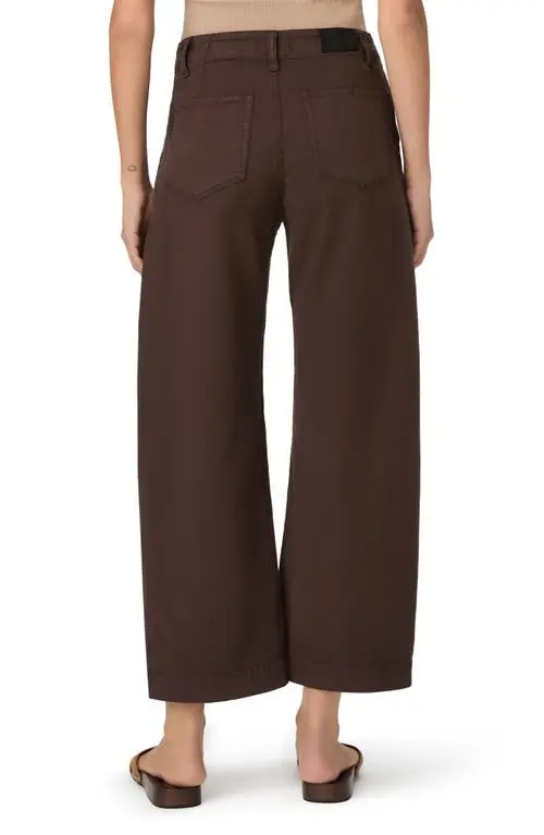 Paige Arellia Drawstring High Waist Ankle Barrel Pants - Rich Chocolate