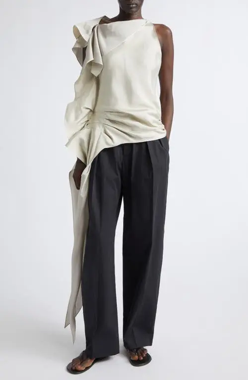 KALLMEYER Elif Two Tone Viscose & Silk Top
