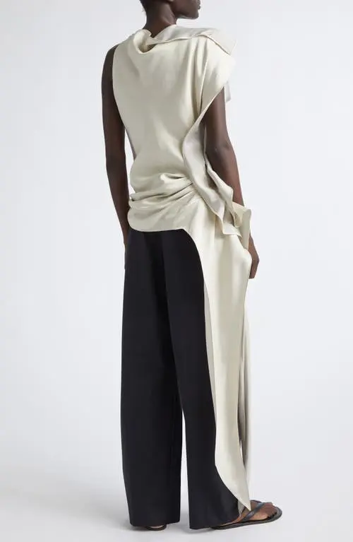KALLMEYER Elif Two Tone Viscose & Silk Top