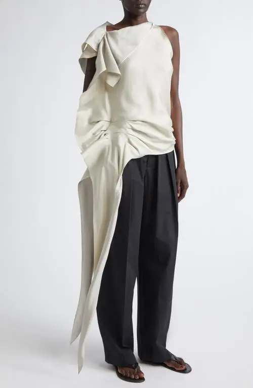 KALLMEYER Elif Two Tone Viscose & Silk Top
