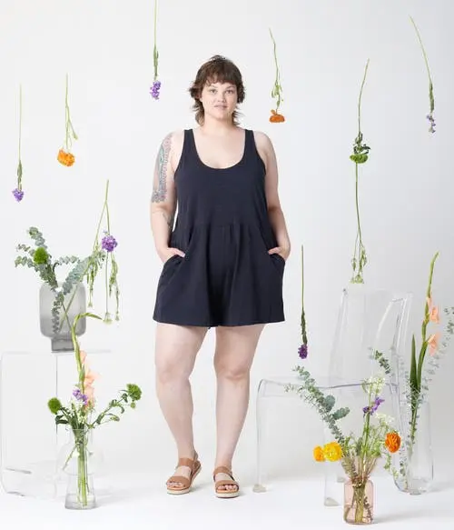 KNOWN SUPPLY Ivy Romper - Washed Black