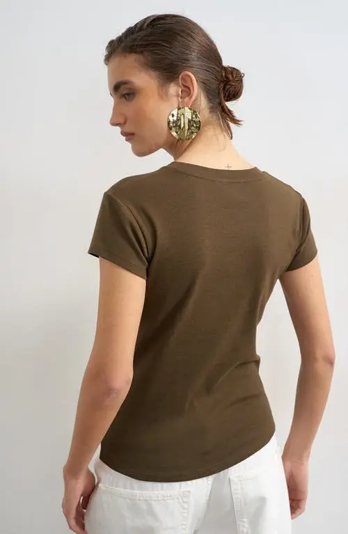 Topshop Cotton Slim Fit T-shirt