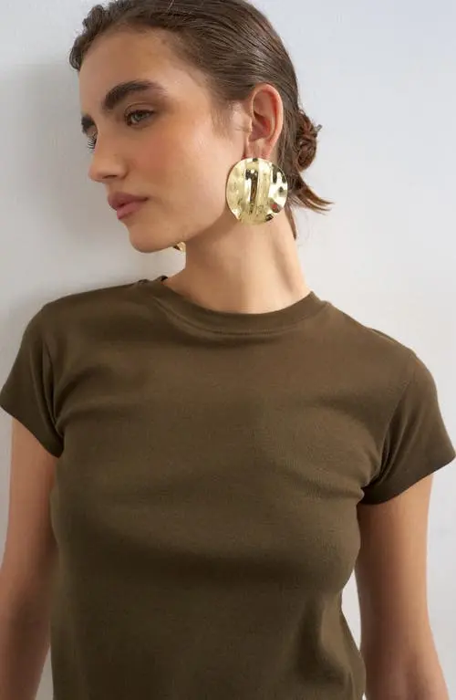 Topshop Cotton Slim Fit T-shirt