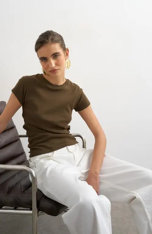 Topshop Cotton Slim Fit T-shirt