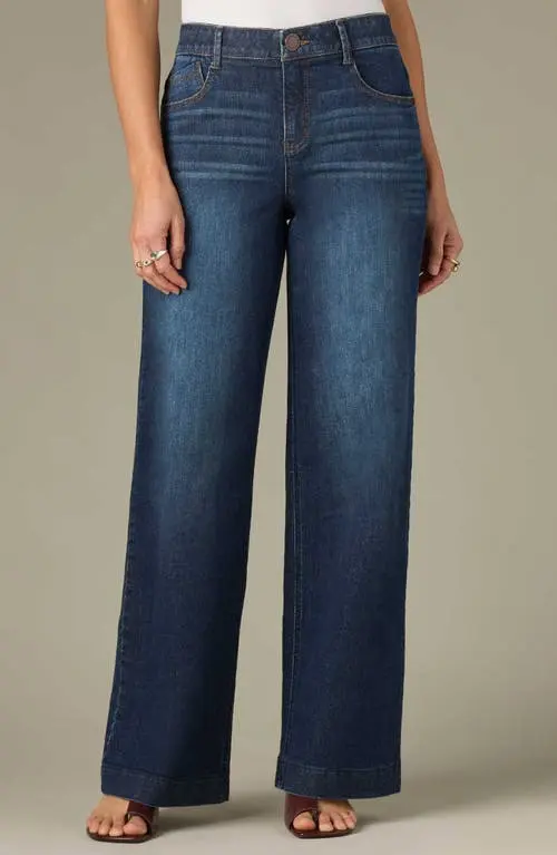 Wit & Wisdom Sam High Waist Wide Leg Jeans - Indigo