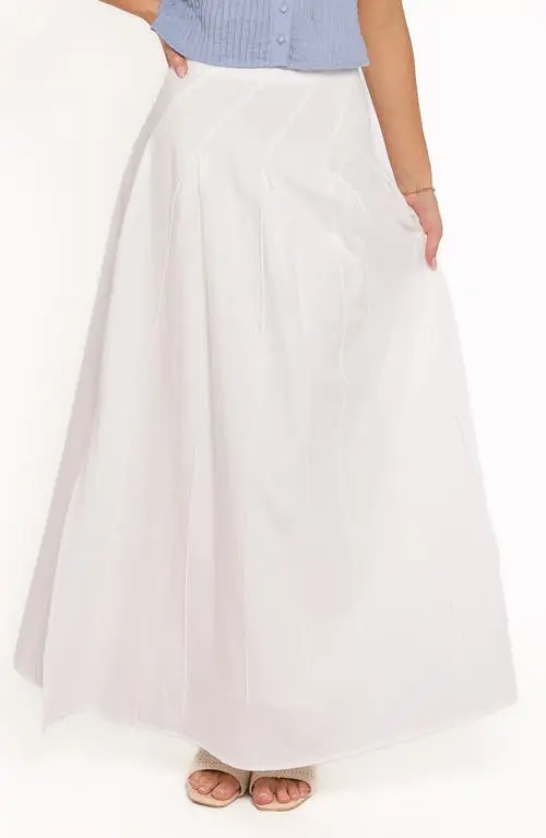 PETAL & PUP Zoey Cotton Maxi Skirt - White