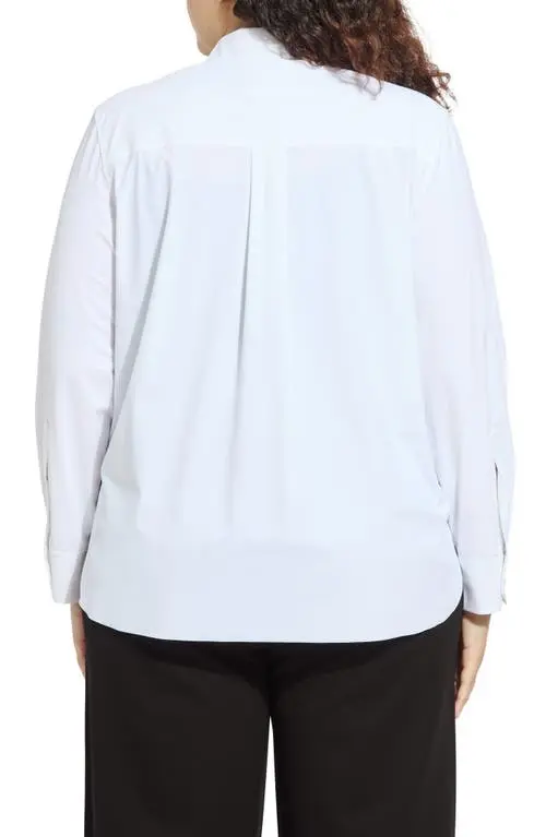 Lyssé Schiffer 2.0 Microfiber Button-up Shirt - White