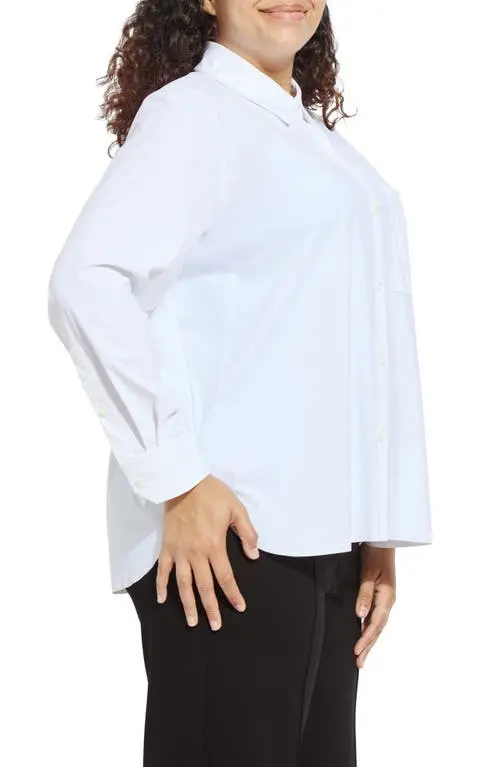 Lyssé Schiffer 2.0 Microfiber Button-up Shirt - White