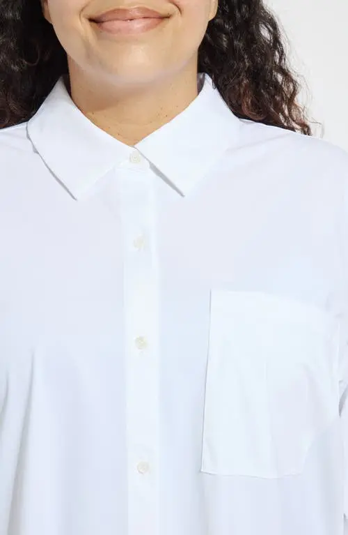 Lyssé Schiffer 2.0 Microfiber Button-up Shirt - White