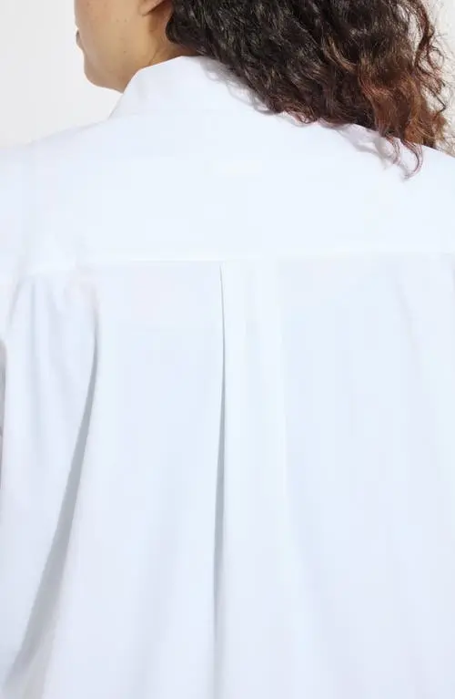 Lyssé Schiffer 2.0 Microfiber Button-up Shirt - White