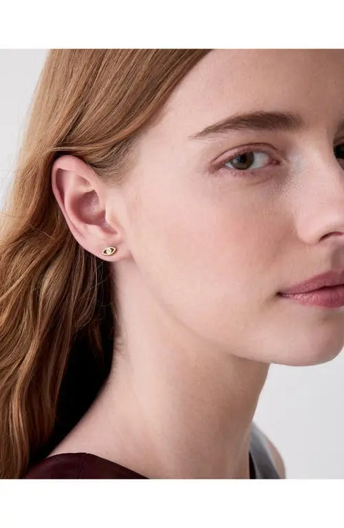 Kate Spade New York You're A Gem Evil Eye Stud Earrings - Gold