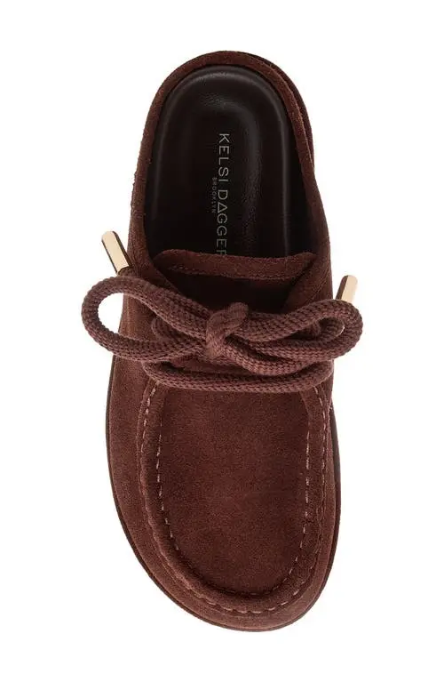KELSI DAGGER BROOKLYN Stormy Lace-up Clog - Warm Brown