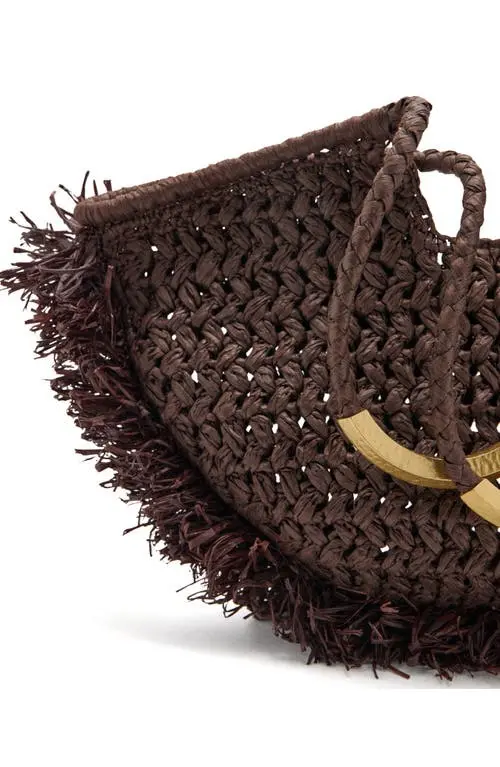 Mango Natural Fiber Shoulder Bag