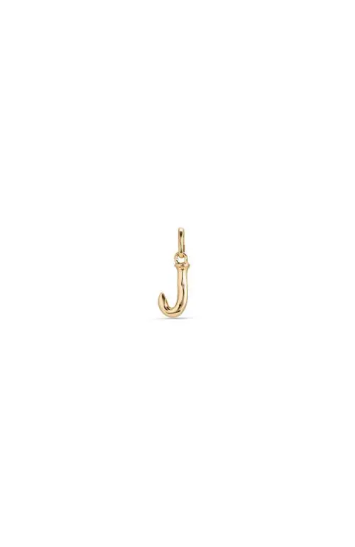 UNODE50 18k -plated Letter J Charm - Gold