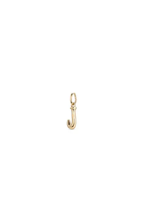 UNODE50 18k -plated Letter J Charm
