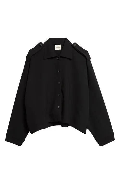 Khaite Bodine Button-up Top - Black
