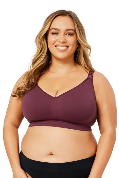 CAKE MATERNITY Popping Candy Fuller Bust Wire-free Nursing Bra - Plum