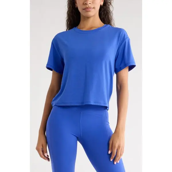 Zella Breathe Performance T-shirt - Blue Dazzle