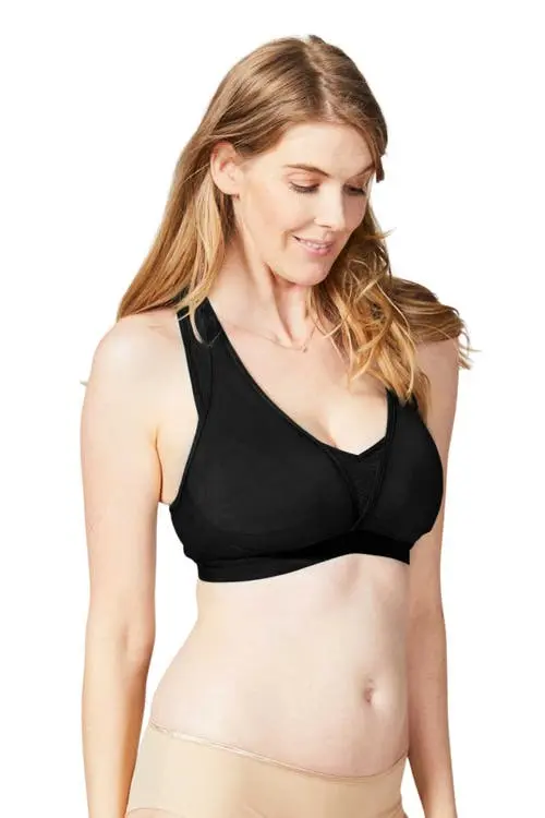 CAKE MATERNITY Lotus Hands-free Nursing & Pumping Bra - Black (b-e Cups)