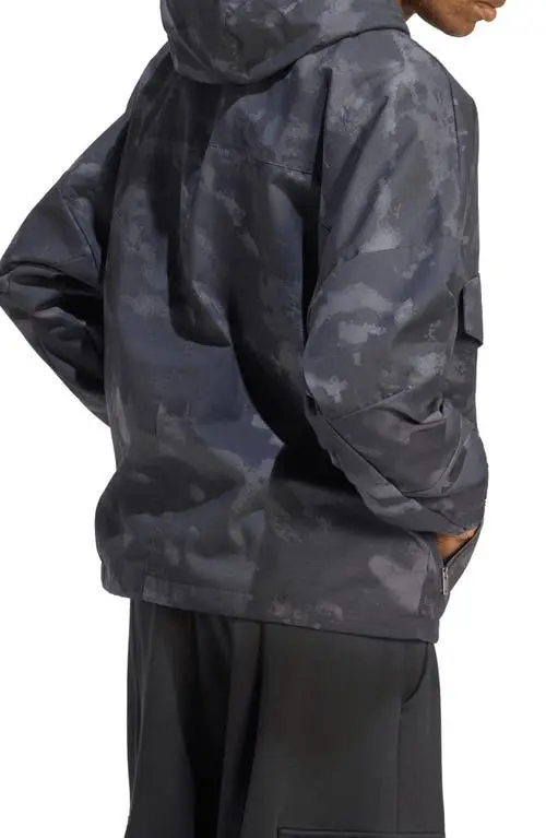 Adidas Camo Hooded Windbreaker