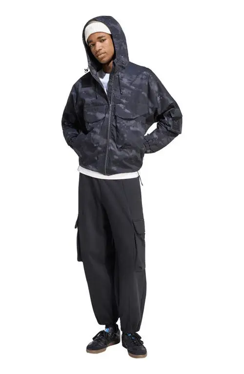 Adidas Camo Hooded Windbreaker