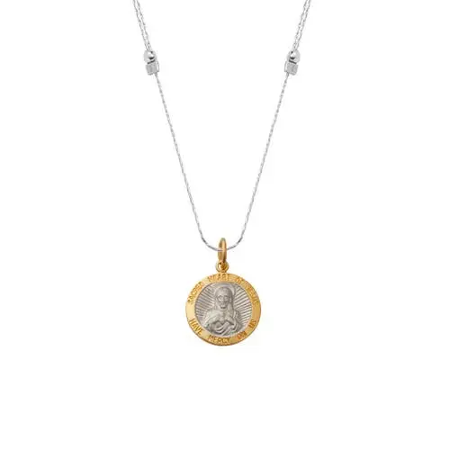 &LIVY Jesus Sacred Heart Expandable Necklace - Silver