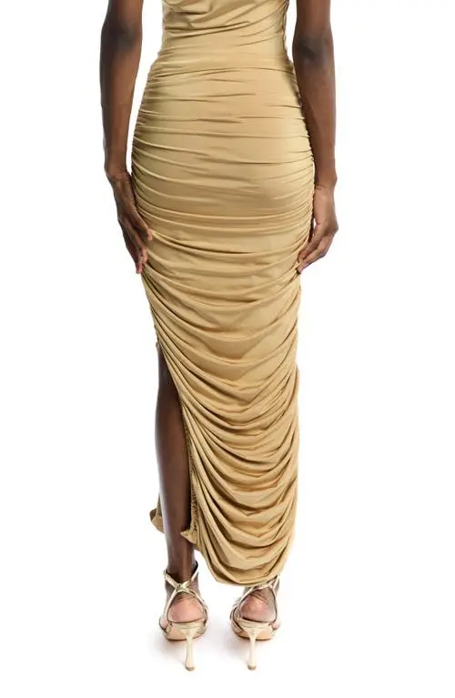 LBLC THE LABEL Ricky Rouched Midi Skirt