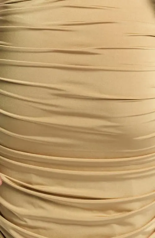 LBLC THE LABEL Ricky Rouched Midi Skirt