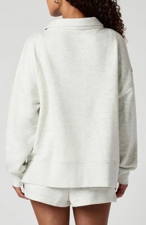 FLORENCE BY MILLS Polo Collar Sweatshirt