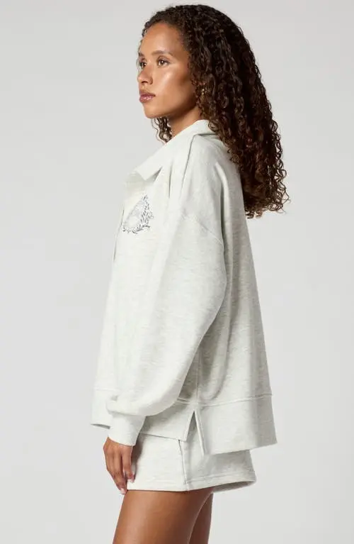 FLORENCE BY MILLS Polo Collar Sweatshirt