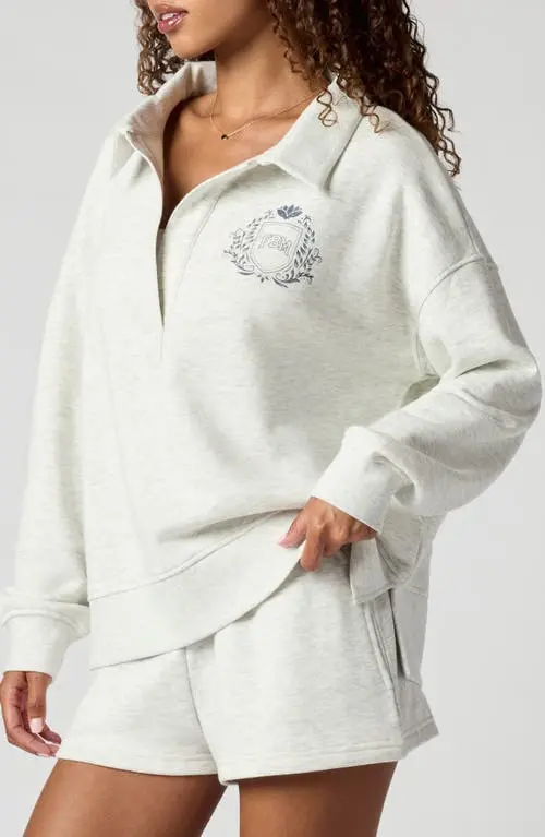 FLORENCE BY MILLS Polo Collar Sweatshirt