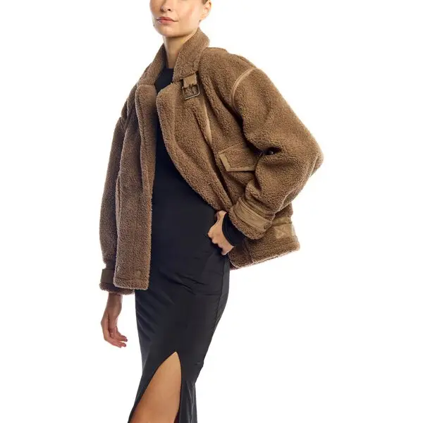 LBLC THE LABEL Sedona Faux Jacket - Mocha