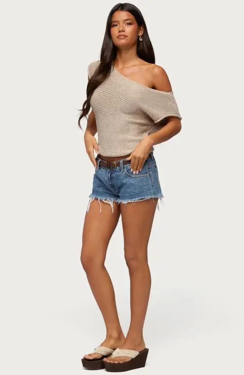 EDIKTED Naamo Off Shoulder Knit Top
